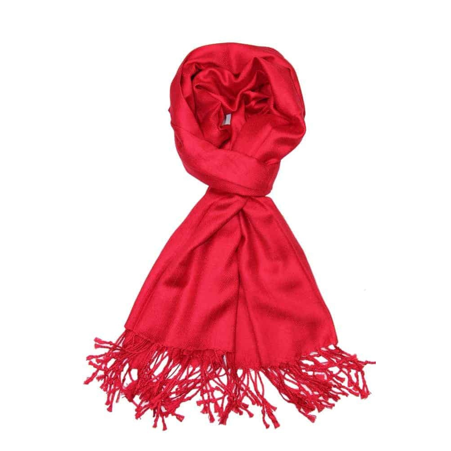 Red Pashmina Shawl Wrap Scarf - US Wholesale Scarves